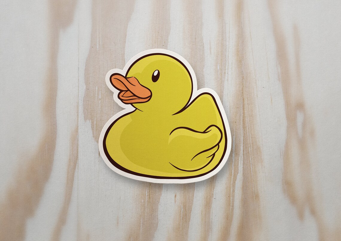 Rubber Duck Sticker Rubber Ducky Decal Waterproof Vinyl - Etsy