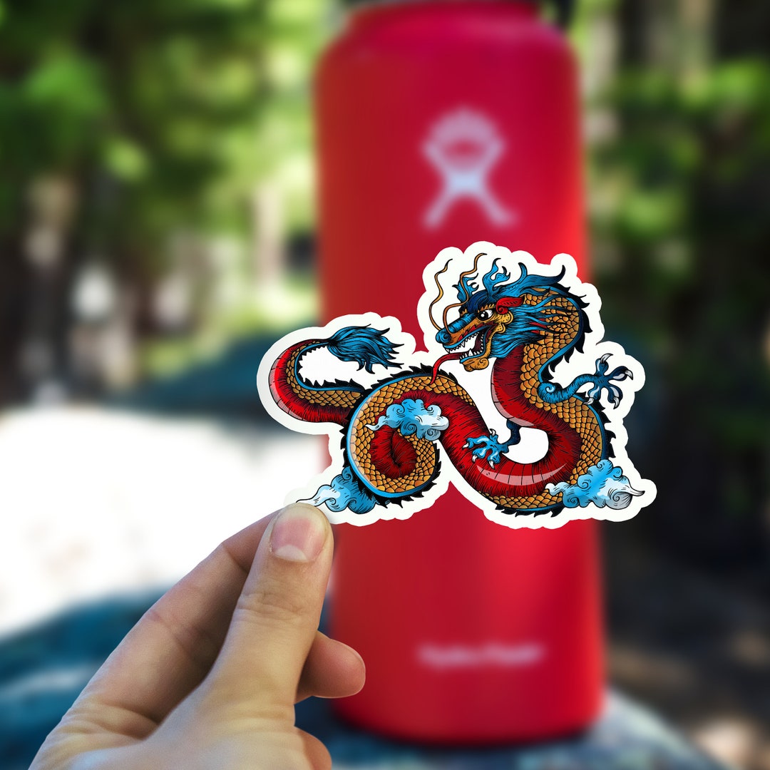 Chinese Dragon Sticker, Dragon Decal, Waterproof Vinyl Sticker for ...