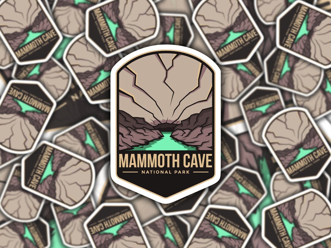 Mammoth Cave National Park Badge Sticker, US National Parks Decal ...