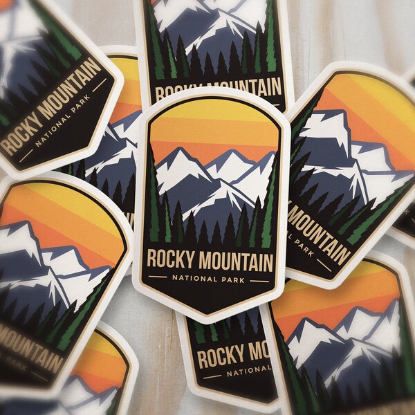 Rocky Mountain National Park Decal Stickers - Etsy