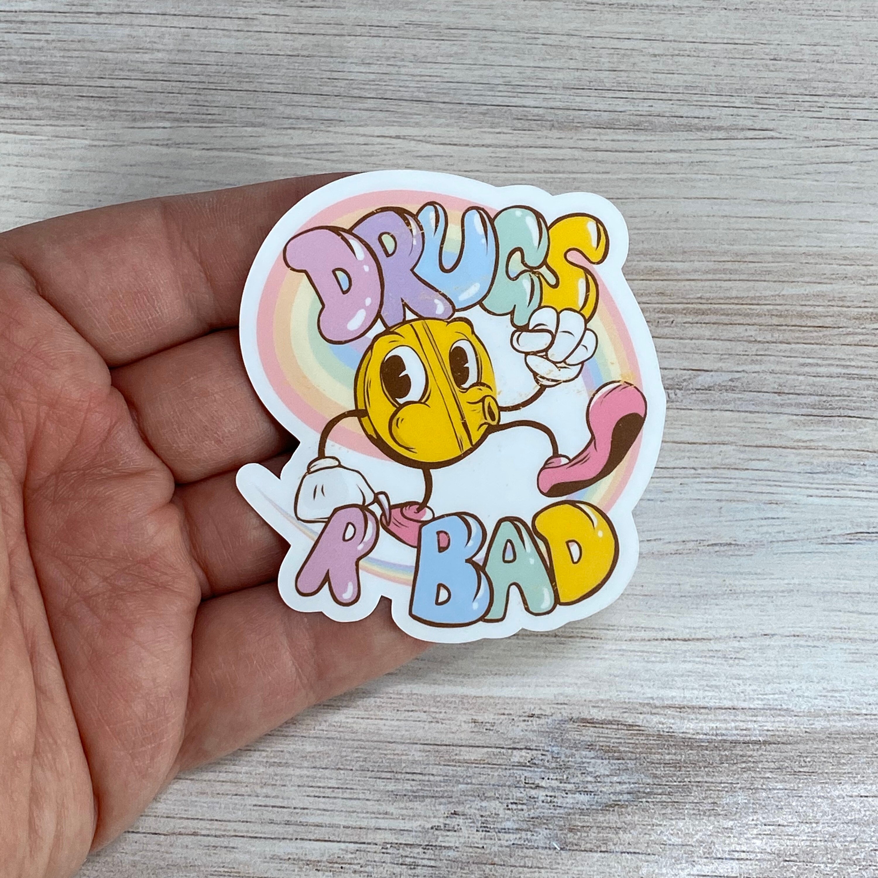 Drugs Are Bad Sticker Funny Decal Waterproof Vinyl Sticker - Etsy