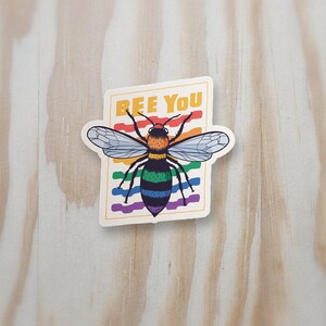 Bee You Sticker Be You Sticker Rainbow Gay Pride - Etsy
