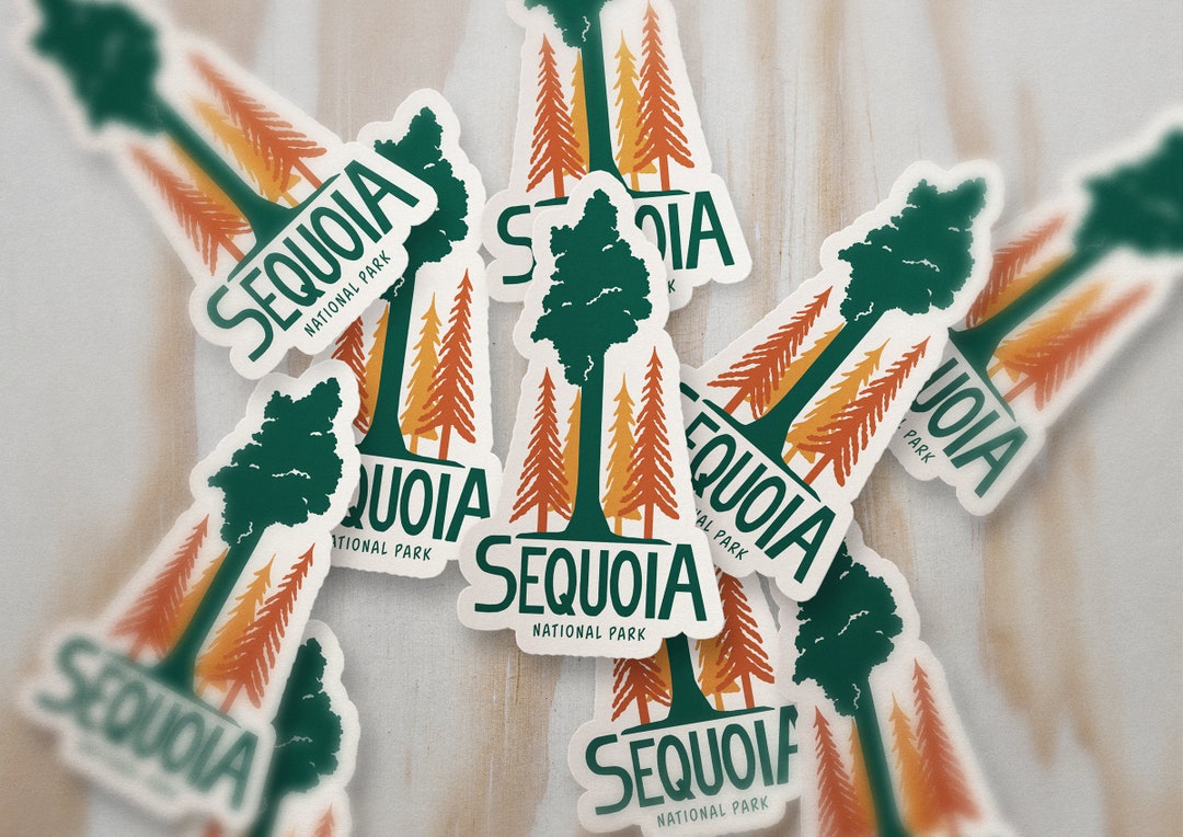 Sequoia National Park Badge Sticker, US National Parks Decal ...
