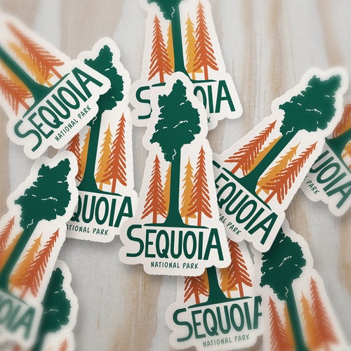 Sequoia National Park Vinyl Sticker - Etsy