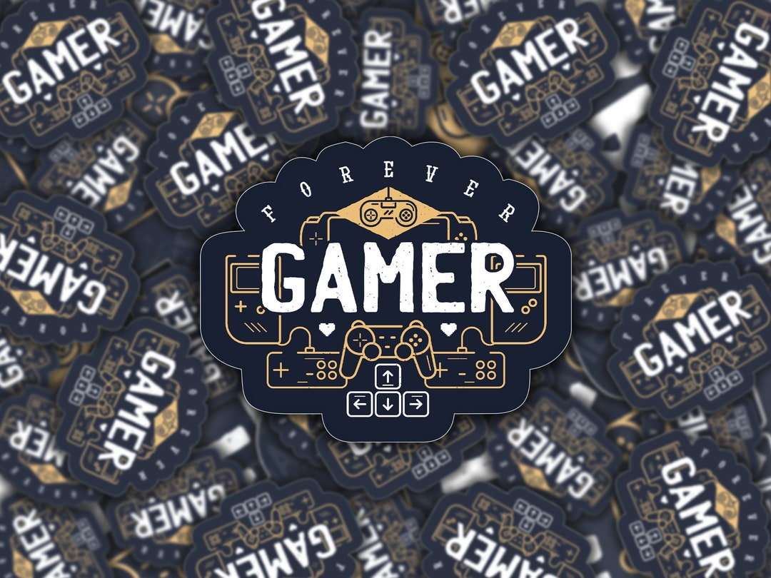 Forever Gamer Sticker, Gamer Decal, Video Games, Game Player Gift, Game ...