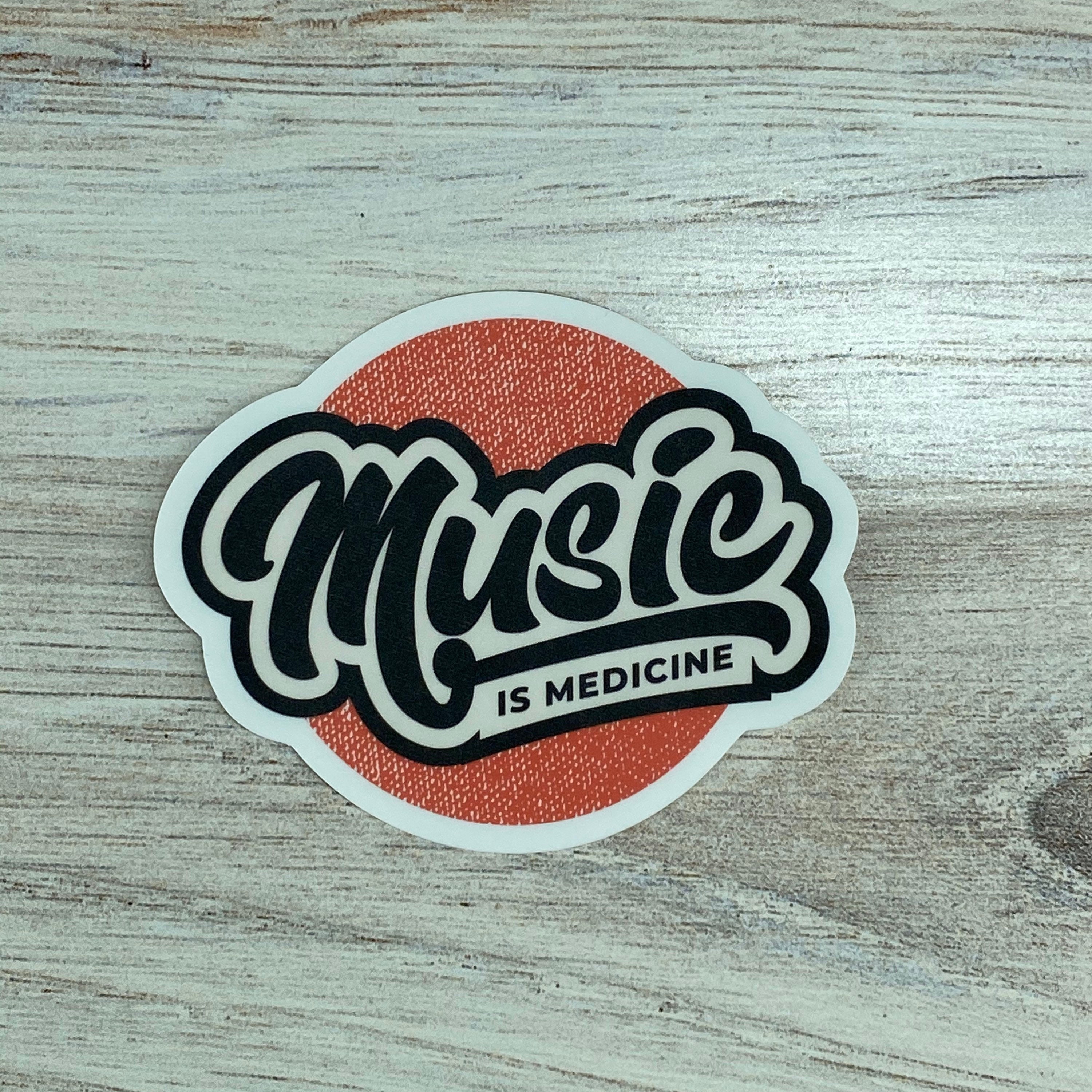 Music is Medicine Sticker Music Themed Decal Waterproof - Etsy