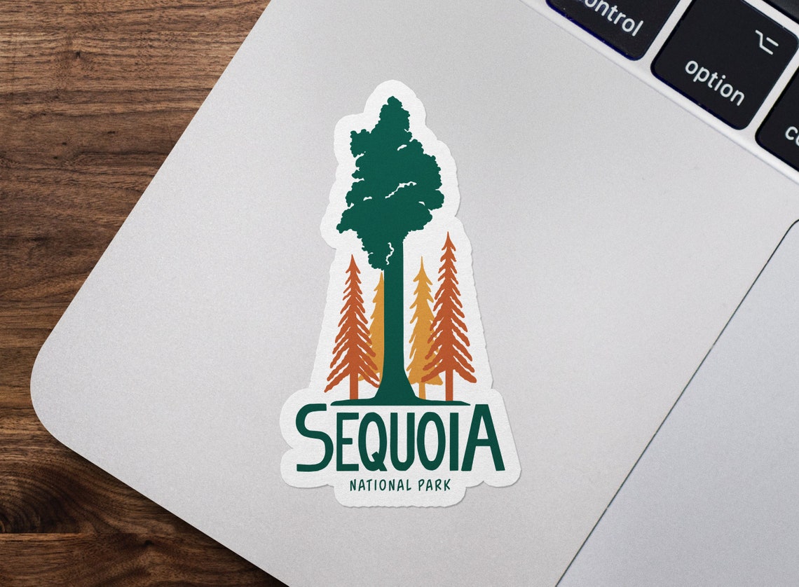 Sequoia National Park Badge Sticker US National Parks Decal - Etsy