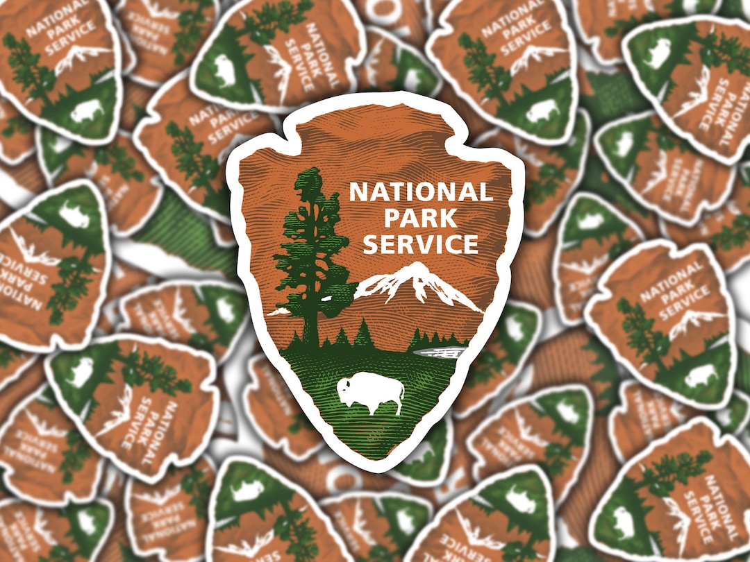 National Park Service Logo Sticker, US National Parks Decal, Waterproof ...