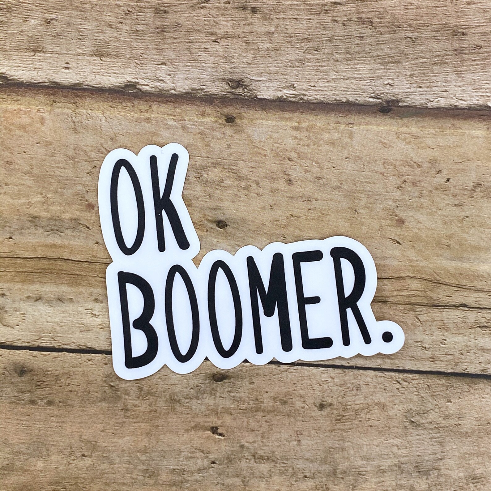 OK Boomer Sticker Funny Meme Decal Handlettered Waterproof | Etsy
