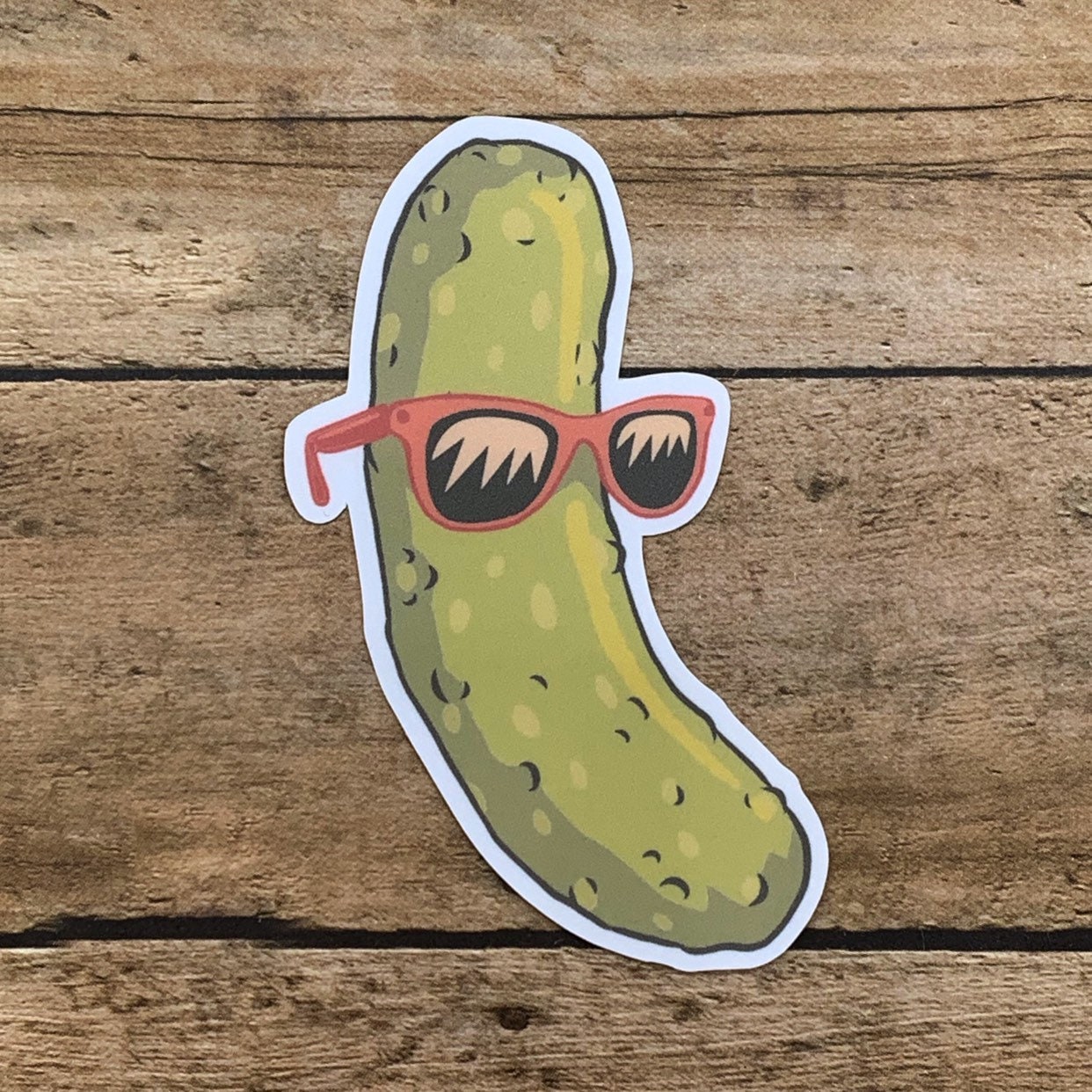 Funny Pickle Sticker Cool Pickle Sunglasses Decal Waterproof - Etsy
