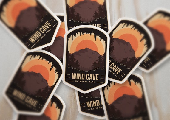 Wind Cave National Park Badge Sticker US National Parks - Etsy