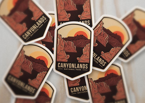 Canyonlands National Park Badge Sticker US National Parks - Etsy