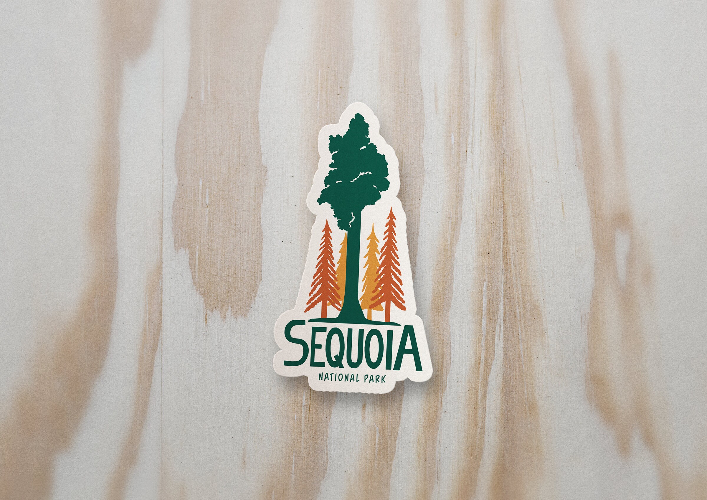 Sequoia National Park Badge Sticker US National Parks Decal - Etsy