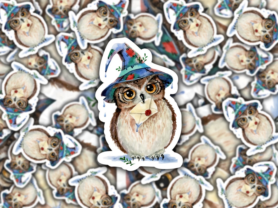 Magical Owl Post Stickers, Wizarding Owl, Movie Theme Decals, Magical ...