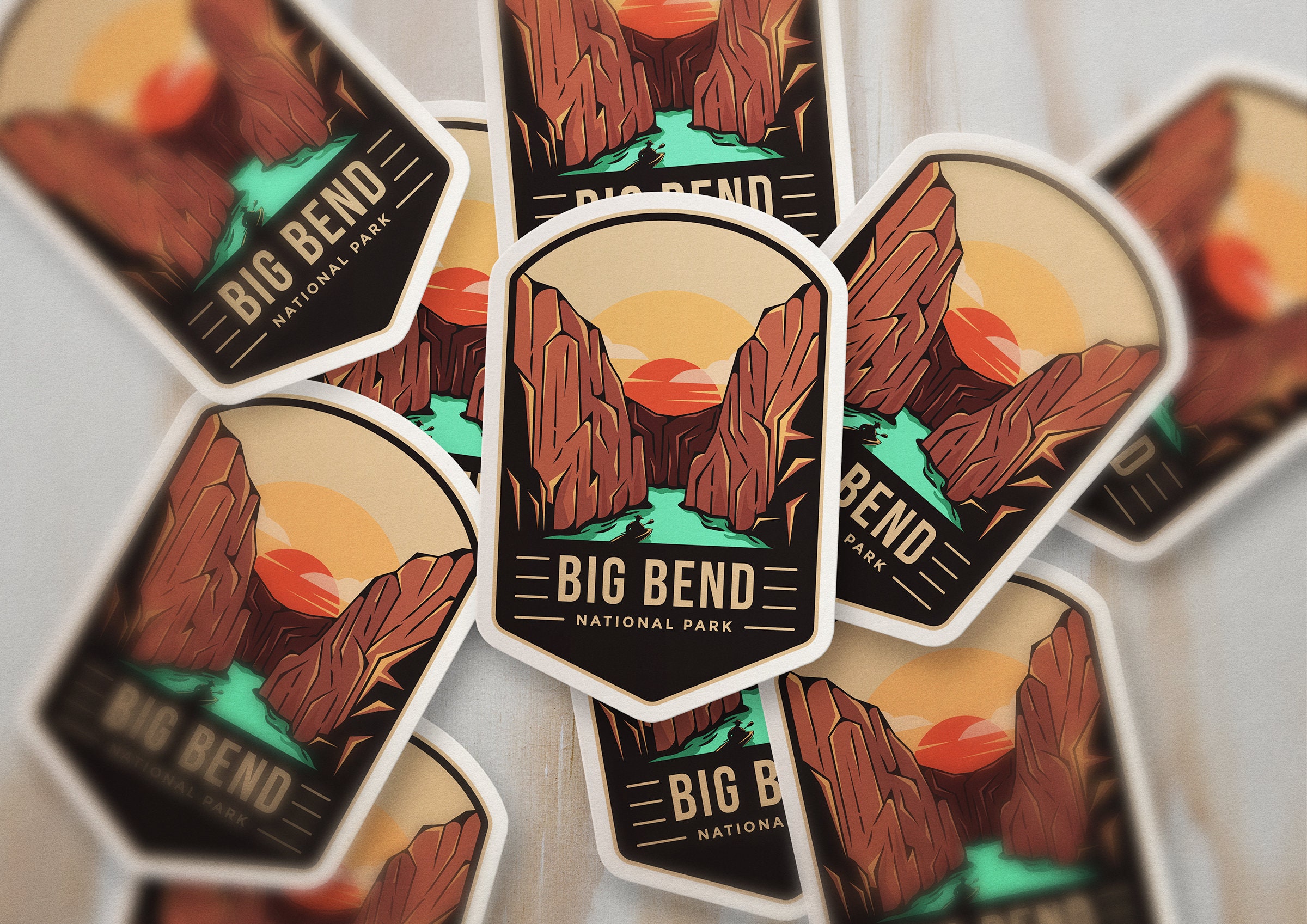 Big Bend National Park Badge Sticker US National Parks Decal - Etsy