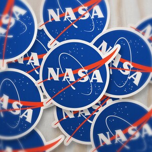 NASA Logo Sticker, US National Aeronautics and Space Administration ...