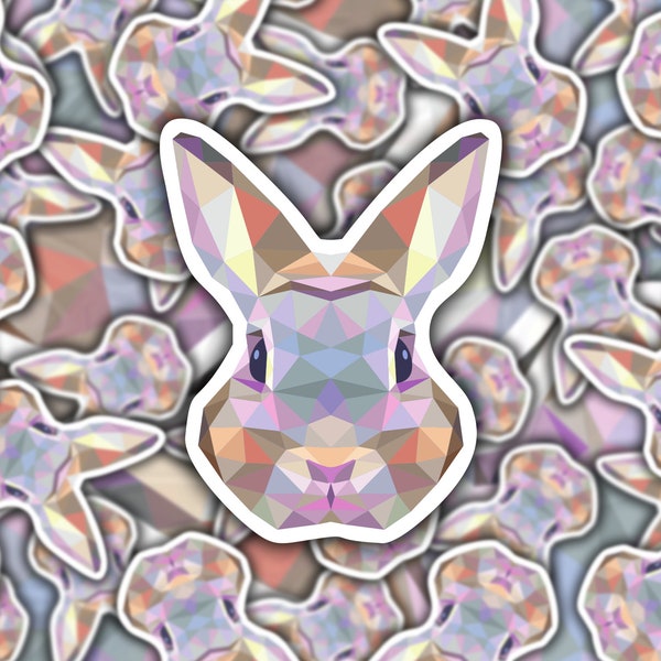 Geometric Rabbit - Etsy