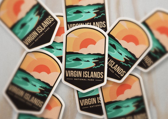 Virgin Islands National Park Badge Sticker US National Parks - Etsy