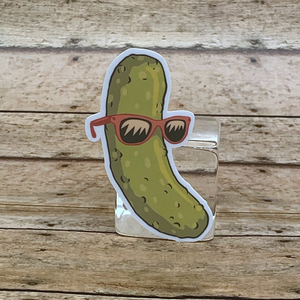Funny Pickle Sticker Cool Pickle Sunglasses Decal Waterproof - Etsy