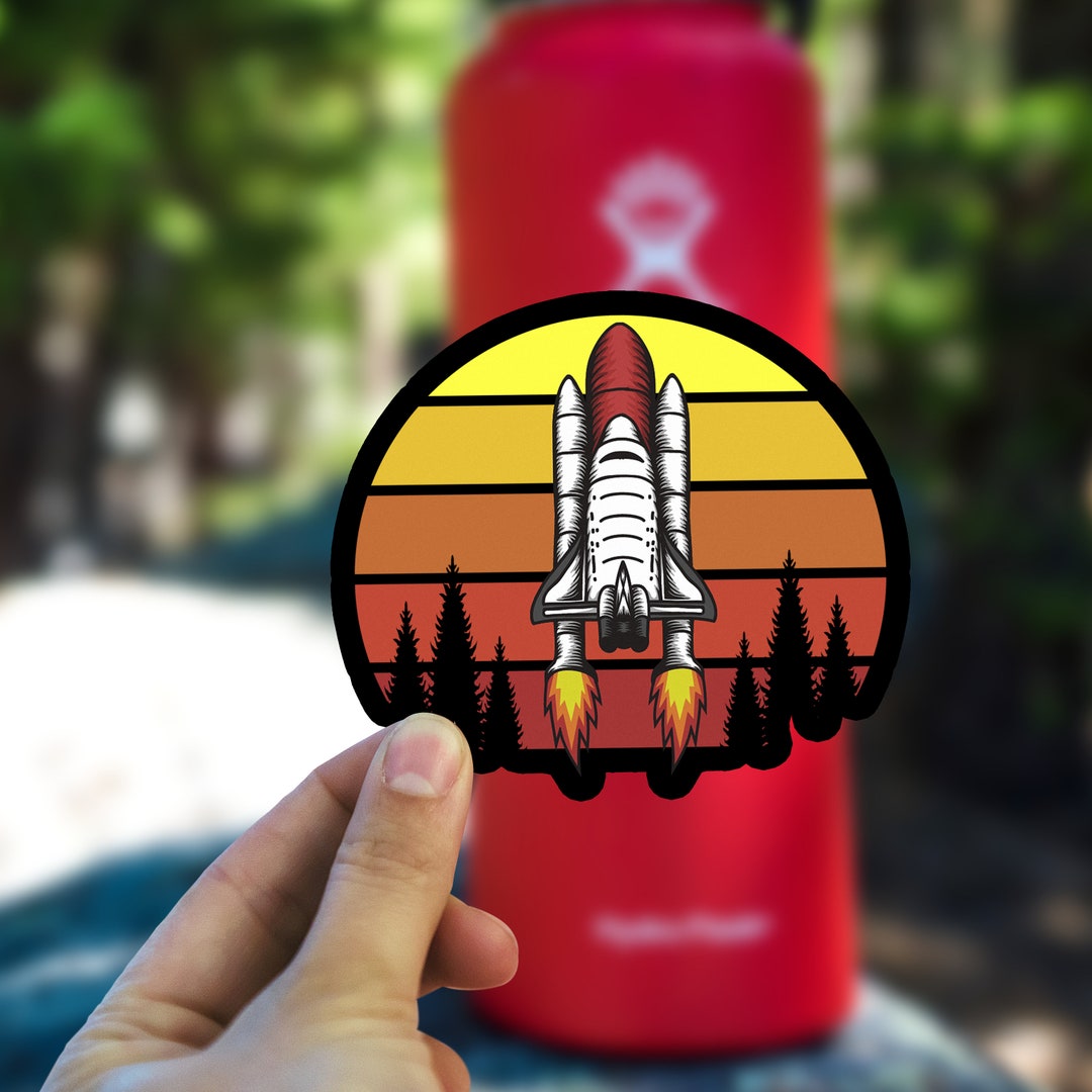 Space Shuttle Sticker Outer Space Decal Waterproof Vinyl - Etsy