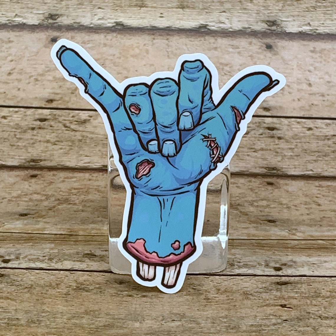 Zombie Hang Loose Sticker Hang Loose Decal Waterproof Vinyl - Etsy