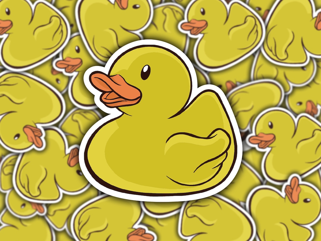 Rubber Duck Sticker, Rubber Ducky Decal, Waterproof Vinyl Sticker for ...