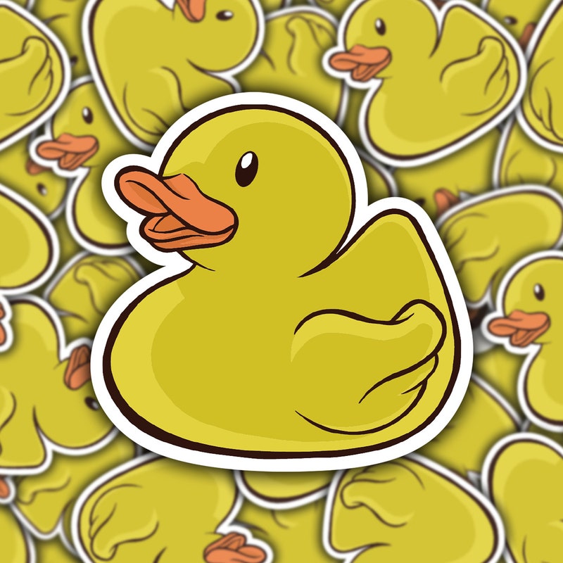Rubber Duck Sticker - Etsy