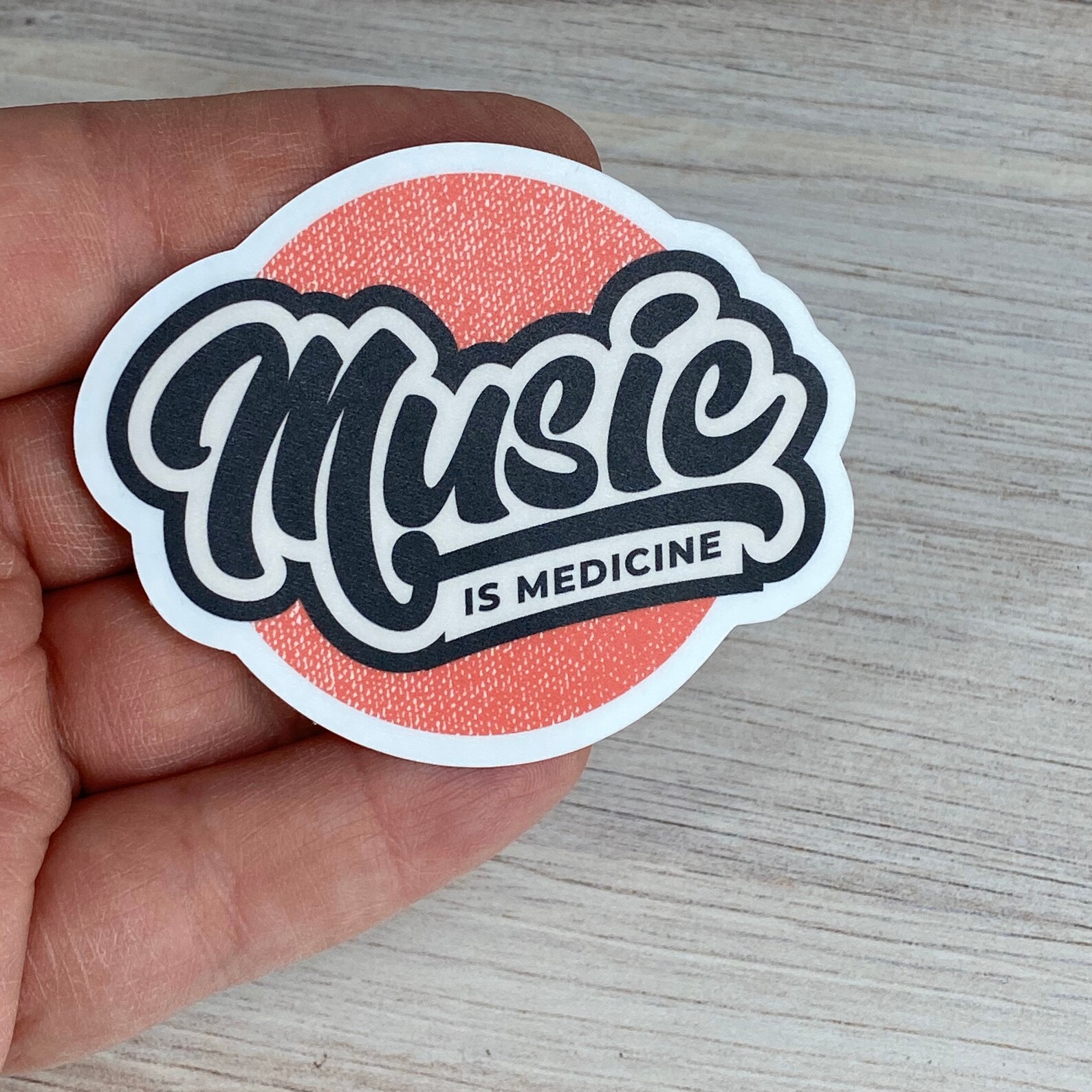 Music is Medicine Sticker Music Themed Decal Waterproof - Etsy