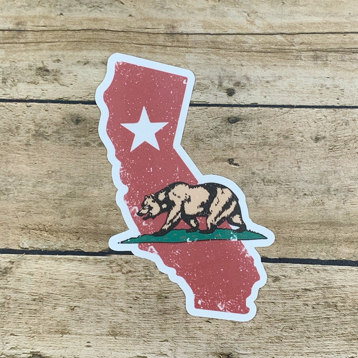 State of California Sticker California Flag State Shape - Etsy