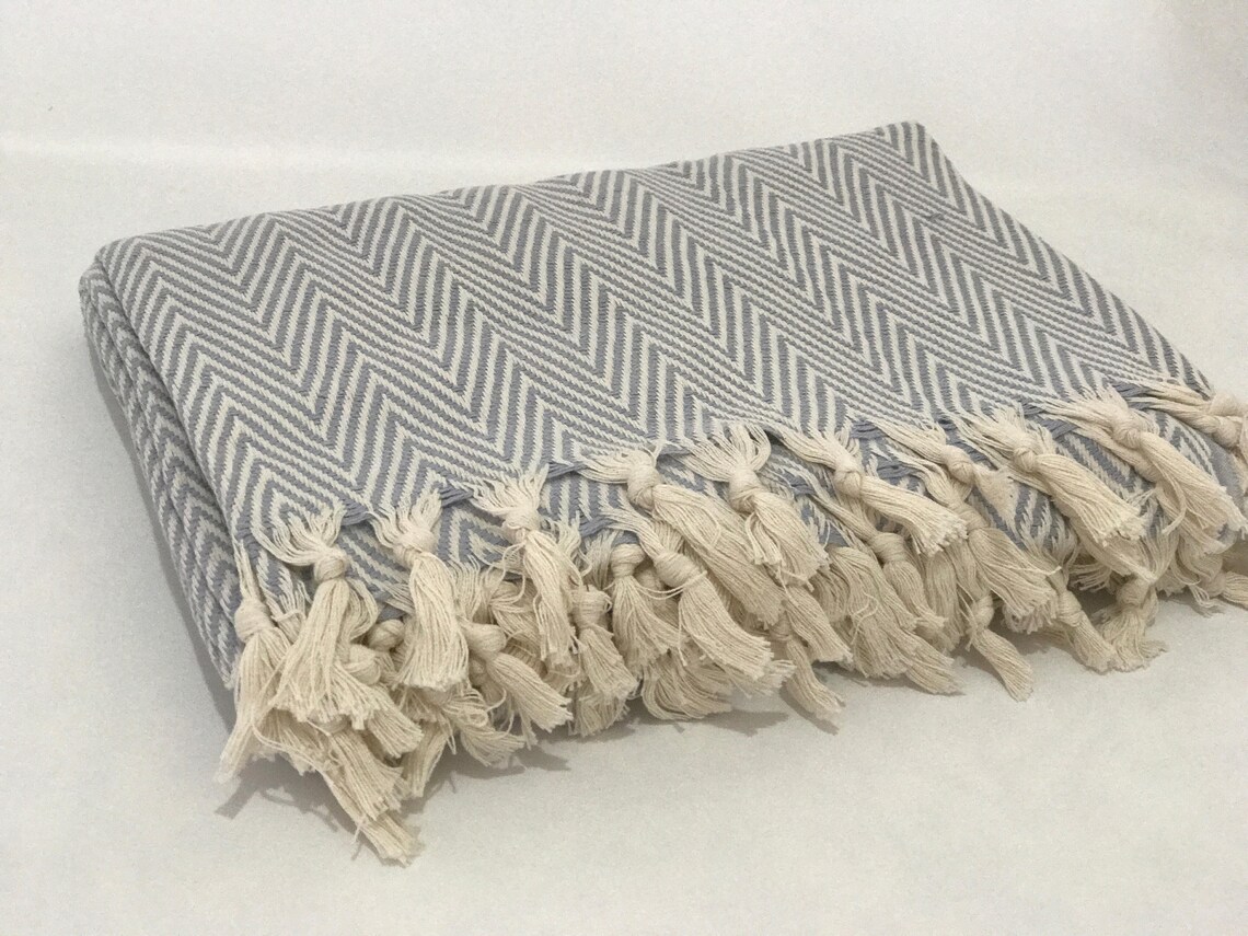Cotton Blanket Turkish Blanket Luxury Softened Blanket - Etsy
