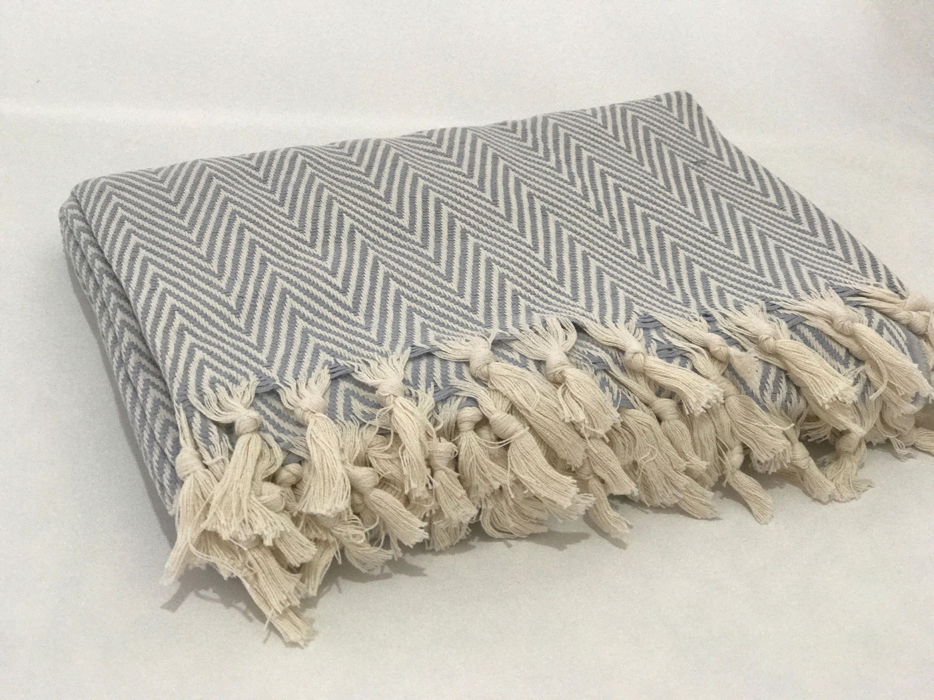 Cotton Blanket, Turkish Blanket, Luxury Softened Blanket, Throws and ...