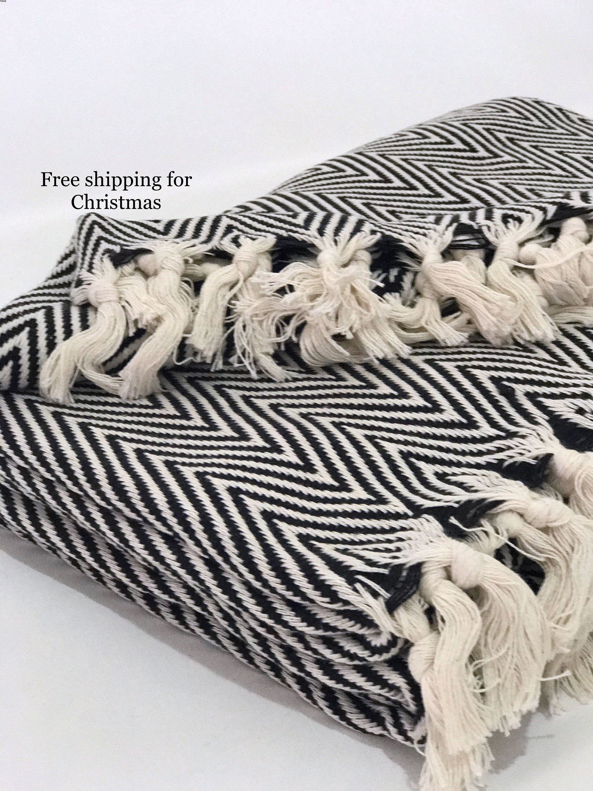 Cotton Blanket, Turkish Blanket, Luxury Softened Blanket, Throws and ...