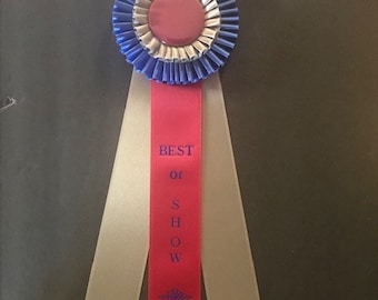 Satin Award Rosette Ribbons Best of Show - Etsy