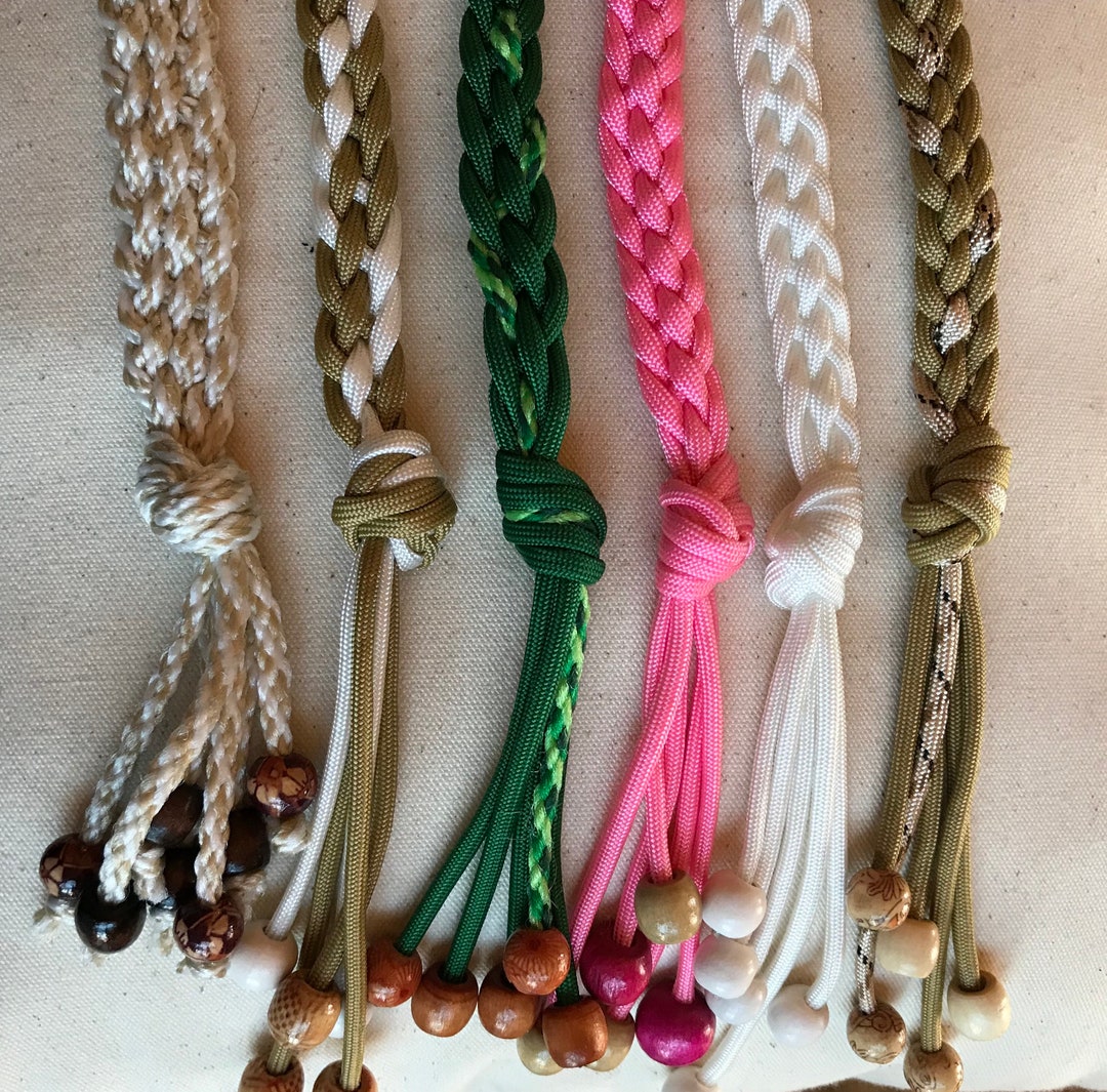 12'14' Length Hand-braided Cincture / Belt With Beaded Ends for ...