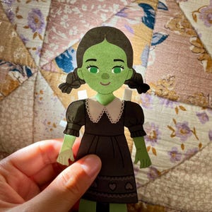 Printable Paper Doll | Halloween Wicked Witch With Coloring Page for ...