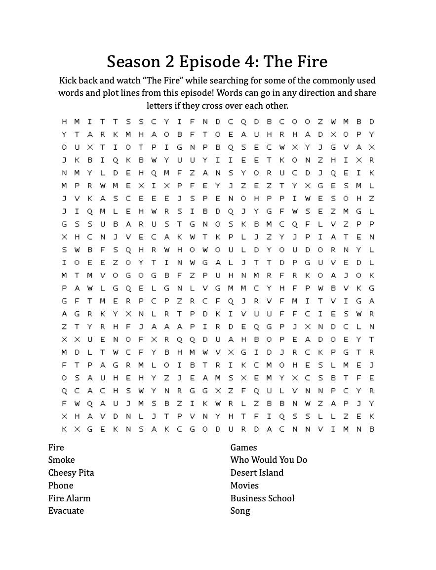 The Office Word Search season 2 - Etsy