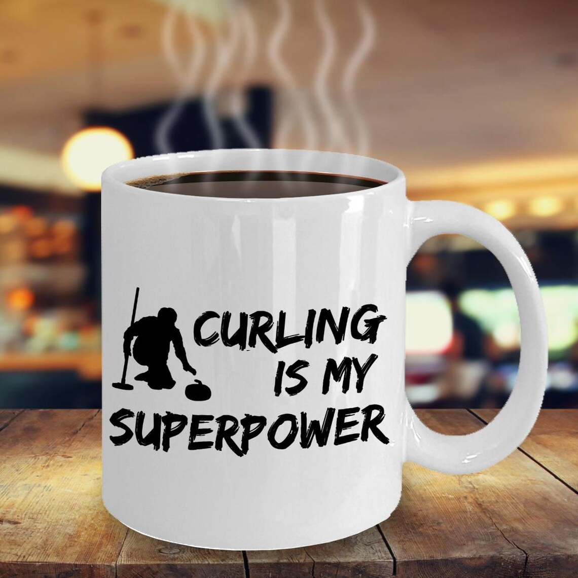 Curling Sport White Ceramic Mug is Perfect Winter Sports Gift. - Etsy