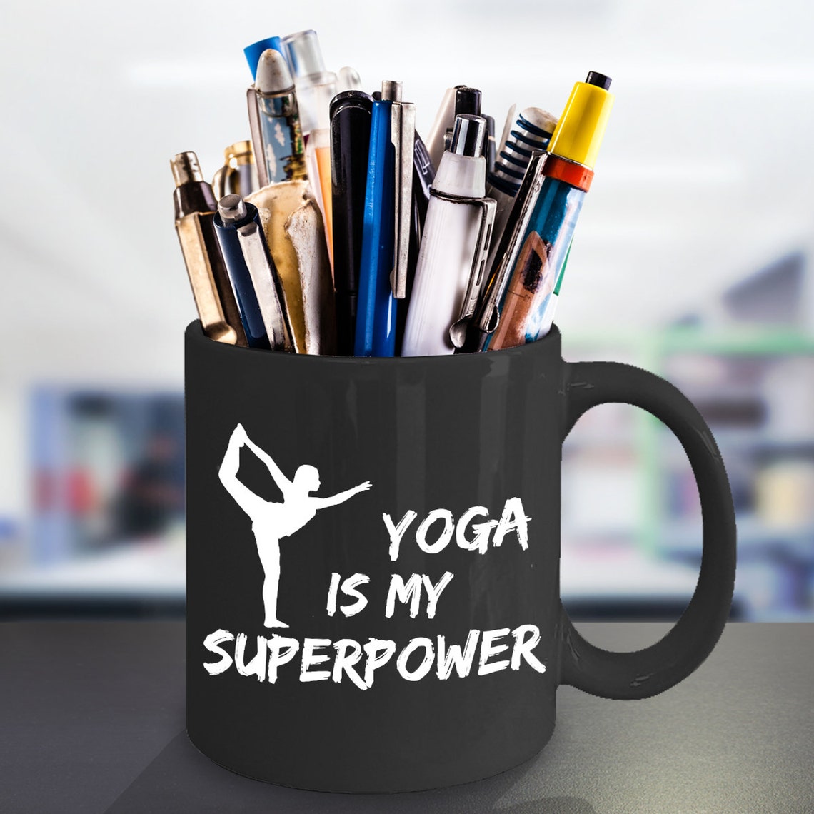 Funny Yoga Mug, This Superpower Mug is Perfect Yoga Gift Give Our Super ...