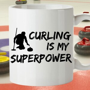 Curling Sport White Ceramic Mug is Perfect Winter Sports Gift. - Etsy