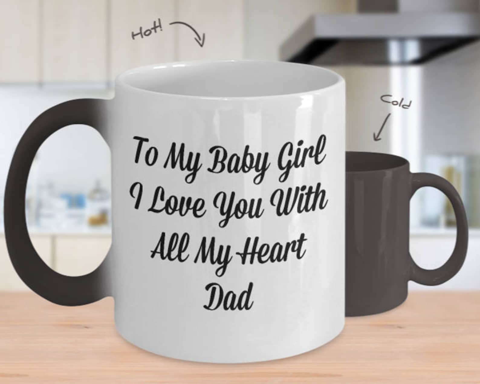Color Changing Mug, Magic Mug is A Gift for Daughter From Dad. Our ...