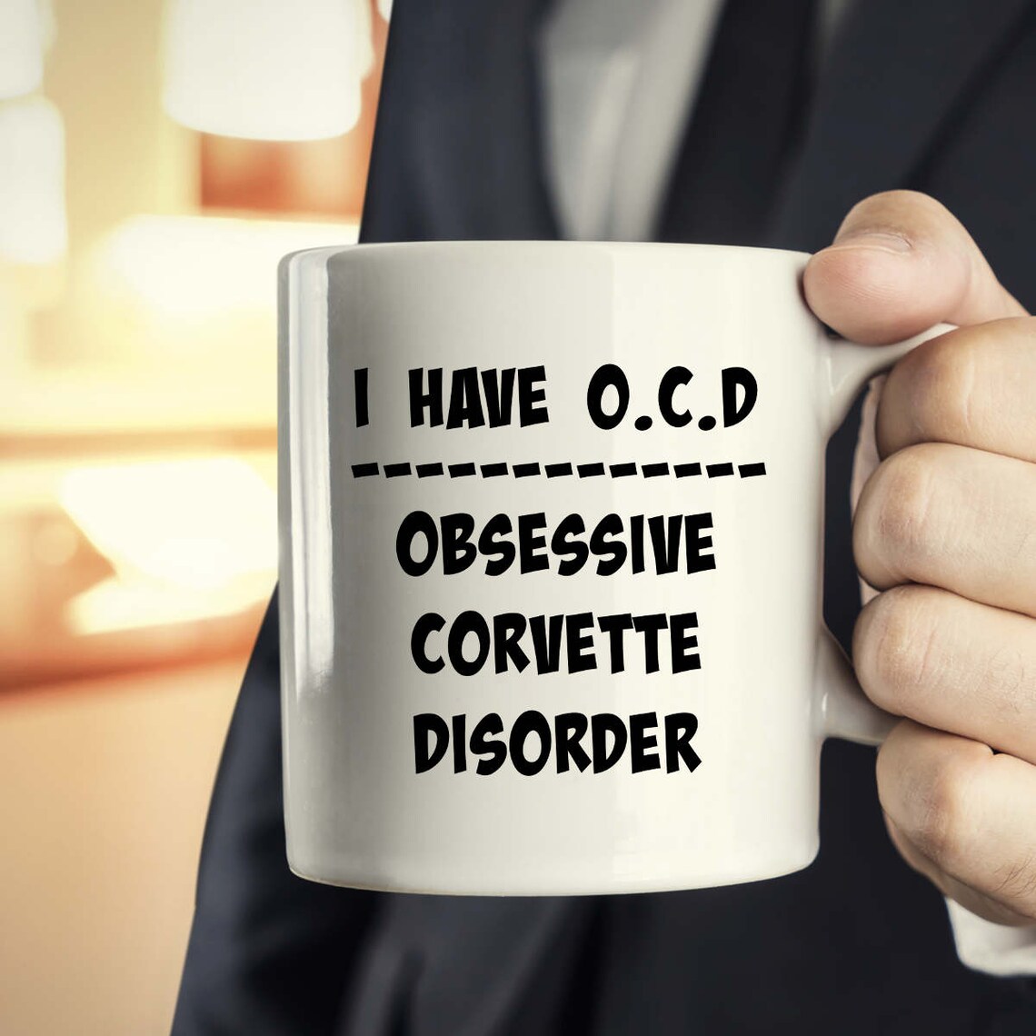 OCD Chevy Corvette Coffee Mug is A Great Gift for Him Vintage - Etsy