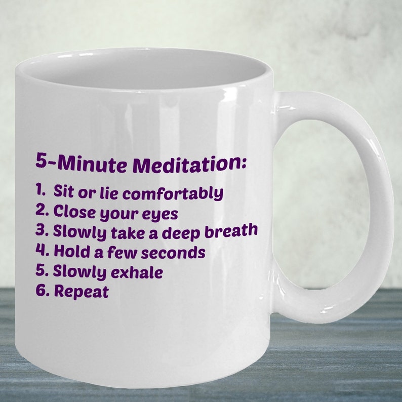 Positive Mug Healing Meditation Mug A Positive Affirmation | Etsy