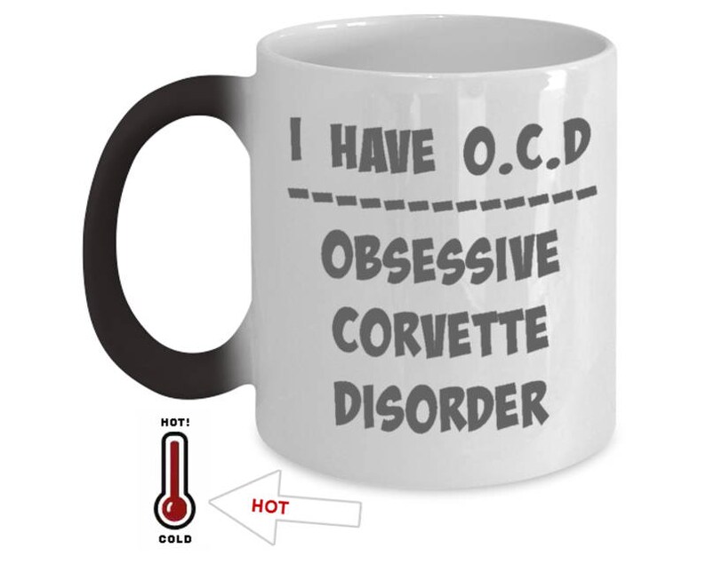 OCD Chevy Corvette Coffee Mug is A Great Gift for Him Vintage - Etsy
