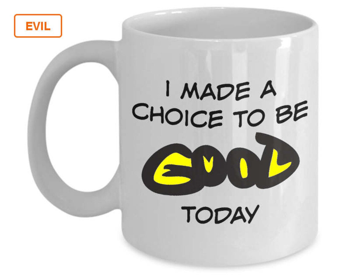 Witty Mugs, Clever Mug, Our Good Vs Evil Guess What Puzzle Mug is a ...