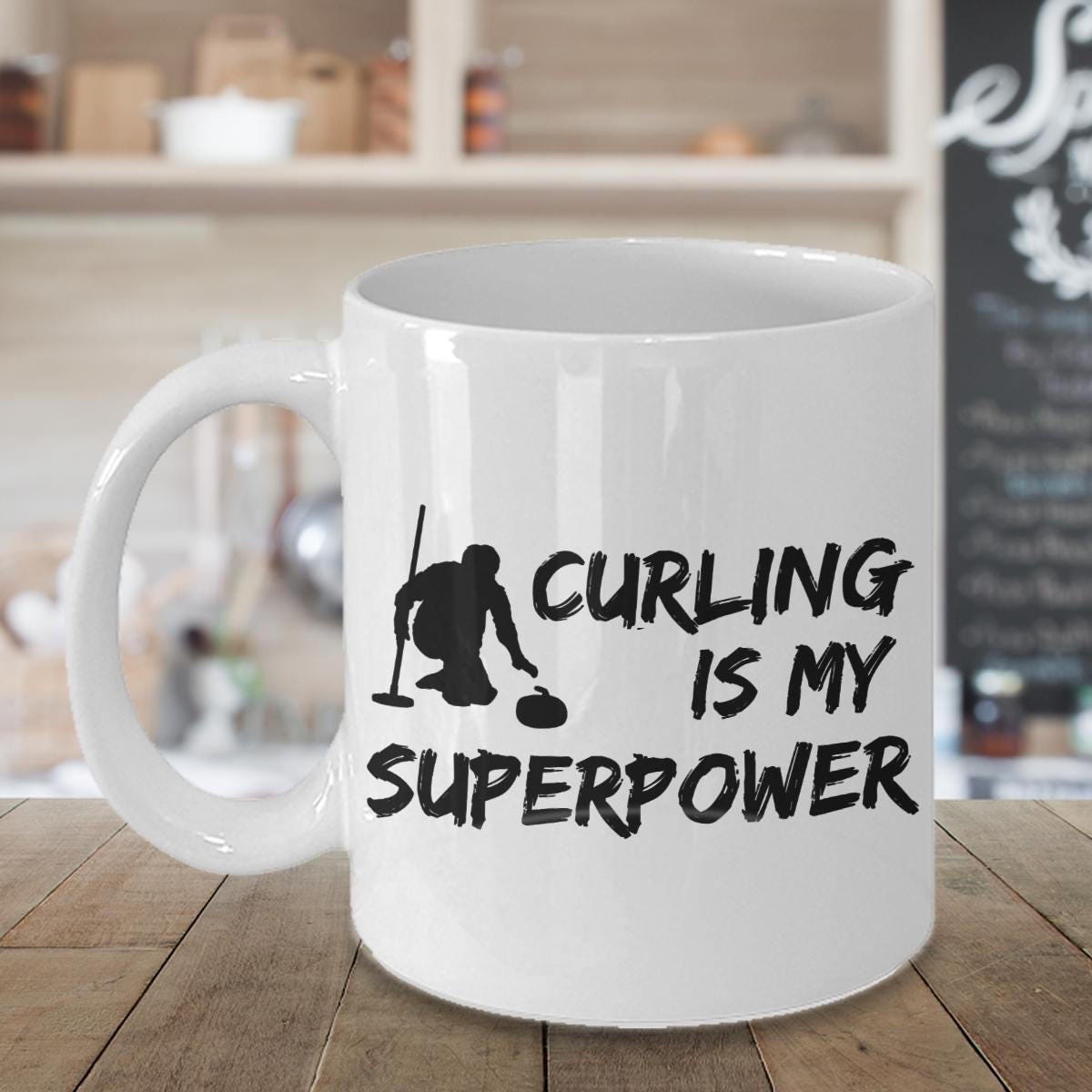 Curling Sport White Ceramic Mug is Perfect Winter Sports Gift. - Etsy