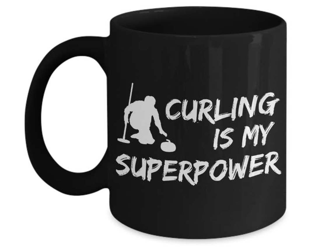 Curling Sport Black Ceramic Mug is Perfect Winter Sports Gift. Hurry ...