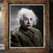 Albert Einstein Photo, Colorized Einstein Photo, Science, Physicist ...