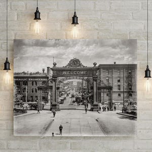 Old Denver Photo, Arch of Welcome, 17th St, Denver Colorado, Denver ...