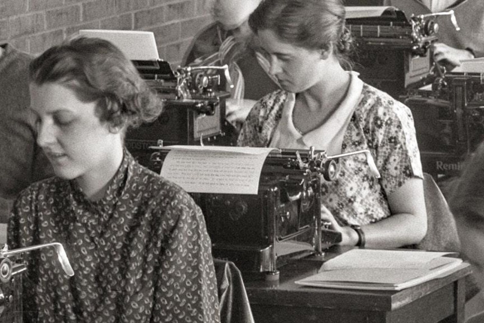 Typewriter Class Photo Print: Bethesda Maryland, 1935 - Etsy