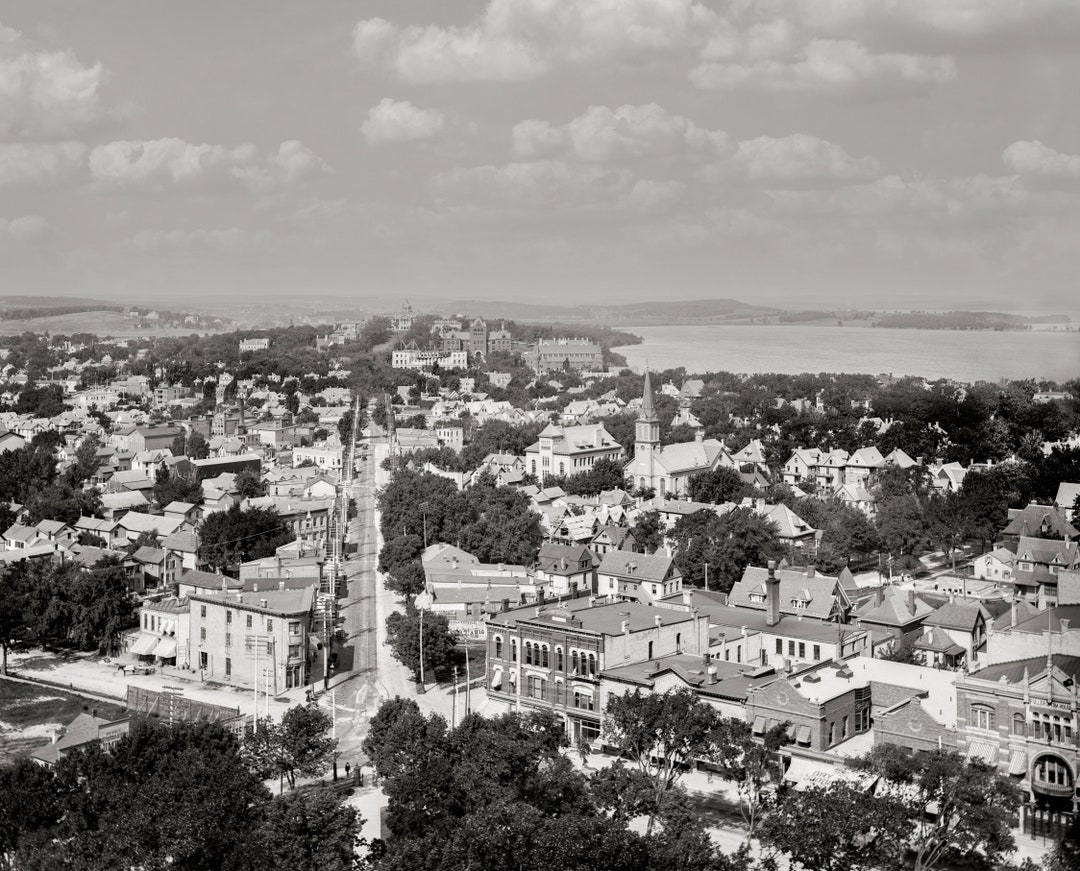 Historic Photo of Madison, Wisconsin From the Capitol Dome, Circa 1900 ...